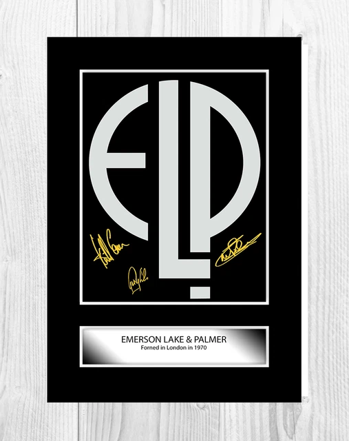 ELP EMERSON LAKE Palmer 1 A4 Poster reproduction autograph with choice ...
