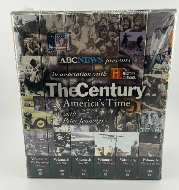 THE CENTURY AMERICA'S Time with Peter Jennings ABC News 6 Volume VHS ...