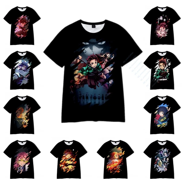 Demon Slayer T Shirt Tanjiro Kamado Nezuko Jersey Tee Shirt Men Women