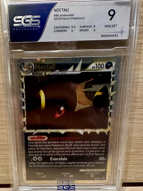 CARTE POKEMON NOCTALI Prime 86/90 SGS 9 - HGSS Indomptable EUR 300,00 ...