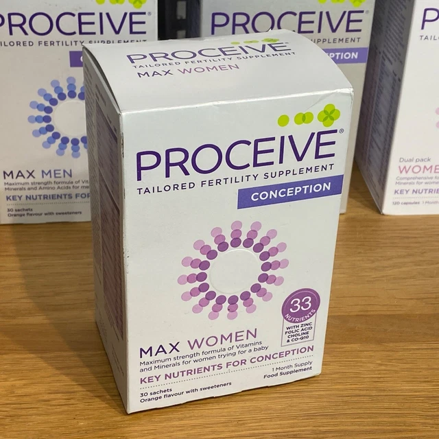 PROCEIVE MAX WOMEN Tailored Fertility Supplement Conception Orange 30 ...