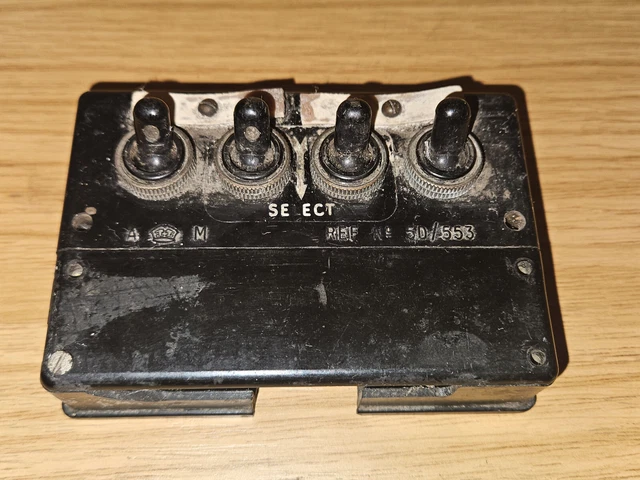 WWII WW2 1940'S RAF Early Wellington bomb selector Panel Cockpit ...