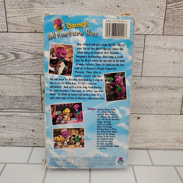 BARNEY - BARNEYS Adventure Bus (VHS, 1997) £1.86 - PicClick UK