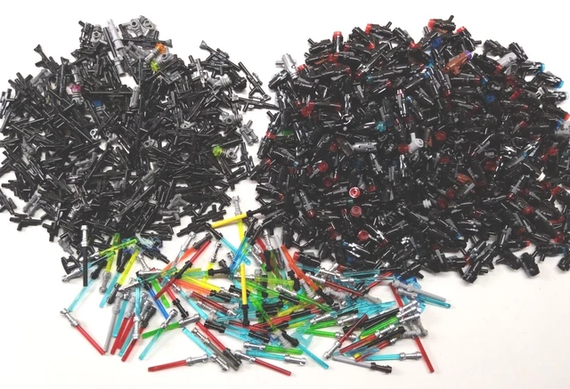 LEGO STAR WARS 40x Weapons Only, Blasters, Laser Sword Shooter Top ...