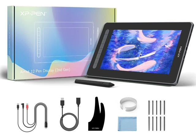 XP-PEN JPCD120FH_BE TABLET With Artist 12 Display ( 2nd Gen) - Blue £ ...