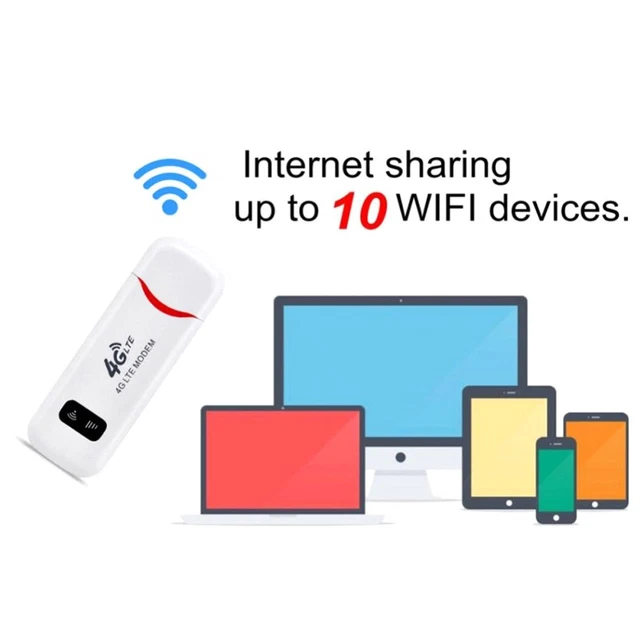 ROUTER WIRELESS 4G LTE dongle USB 150Mbps modem stick scheda SIM mobile ...