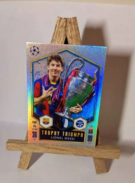 TOPPS MATCH ATTAX 2024/25 2025 Lionel Messi Barcelona Trophy Triumph ...