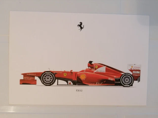 FERRARI OFFICIAL CARD Presentation F2012 EUR 50,00 - PicClick IT