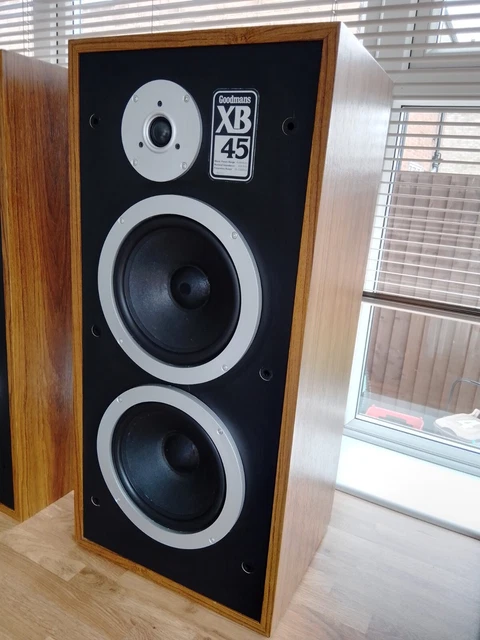VINTAGE GOODMAN'S XB45 Large Loud Speakers Restored 1981 £200.00 ...