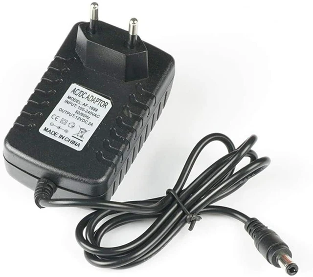 12V ADAPTER POWER Supply Male Charger for FORTINET FORTIFY-80CM ...