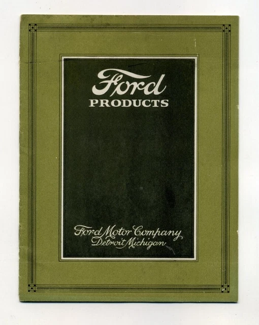 FORD PRODUCTS FORD MOTOR COMPANY Detroit Fordson Tractor 1920s Sales ...