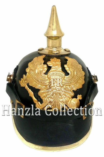 GERMAN LEATHER PICKELHAUBE Helmet Imperial Officer’s Grade Without ... GERMAN LEATHER PICKELHAUBE Helmet Imperial Officer’s Grade Without ...