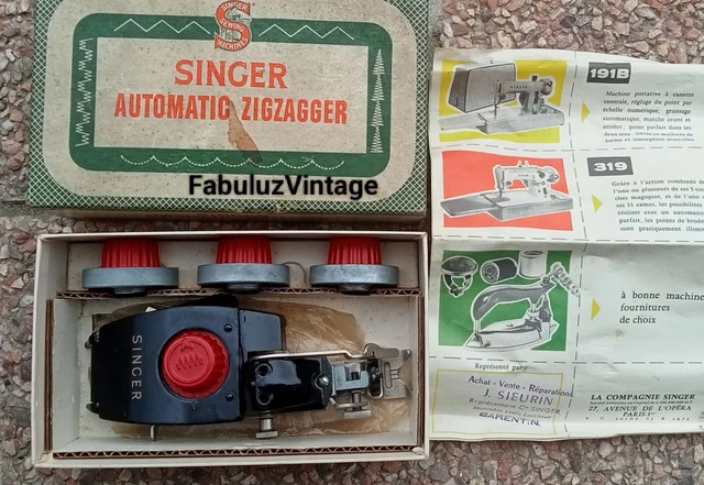 VINTAGE MACHINE A Coudre Singer Automatic Zigzagger EUR 49,90 - PicClick FR