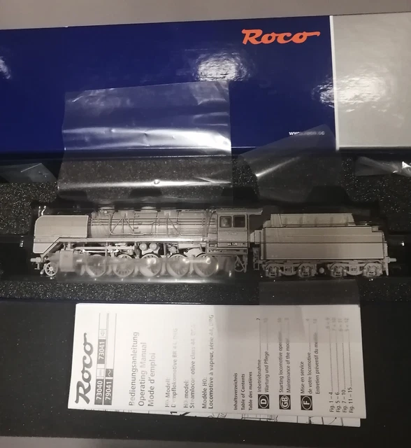 LOCOMOTIVE ROCO Vapeur Br44 Epii De La Drg Dss Echelle Ho Neuve En ...