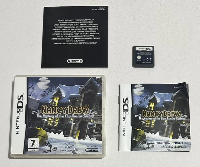 NANCY DREW: THE Mystery of the Clue Bender Society Nintendo DS Complet ...