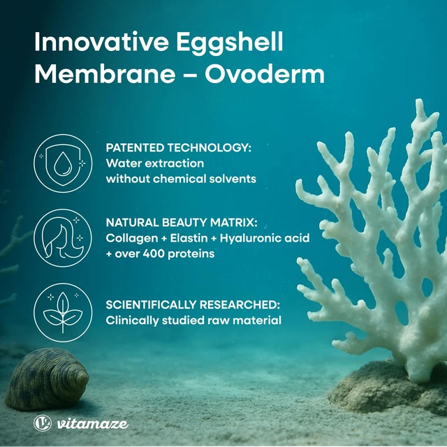 HYDROLYZED MARINE COLLAGEN 2400mg (60 Tablets) with Ovoderm Eggshell ...