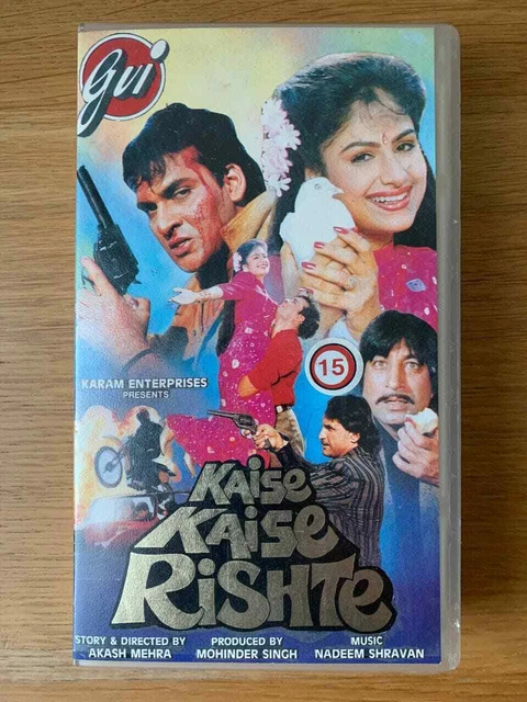 KAISE KAISE RISHTE 1993 VHS Cassette Tape Indian Hindi Bollywood Ayesha ...