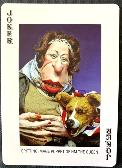 RARE QUEEN ELIZABETH Ii Spitting Image Puppet Rookie Card French ...