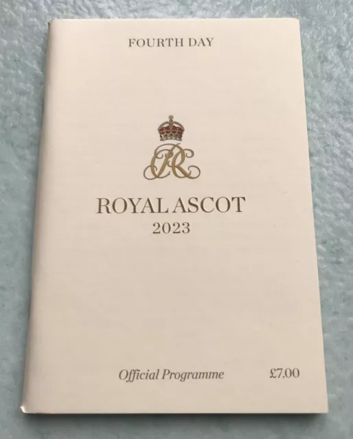 ROYAL ASCOT 2023 Day 4 Race Card - Fourth Day Friday 23Nd June - Mint ...