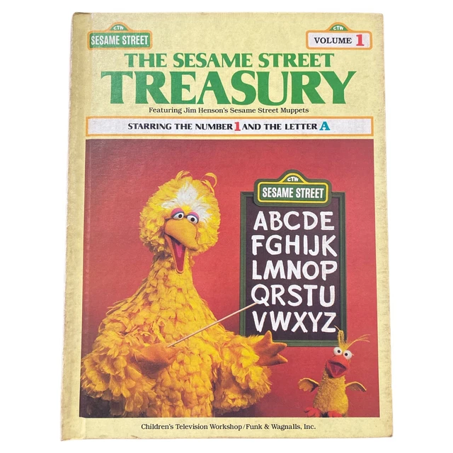 SESAME STREET TREASURY Vol 1 Big Bird ABC Book Kids Learning Alphabet ...