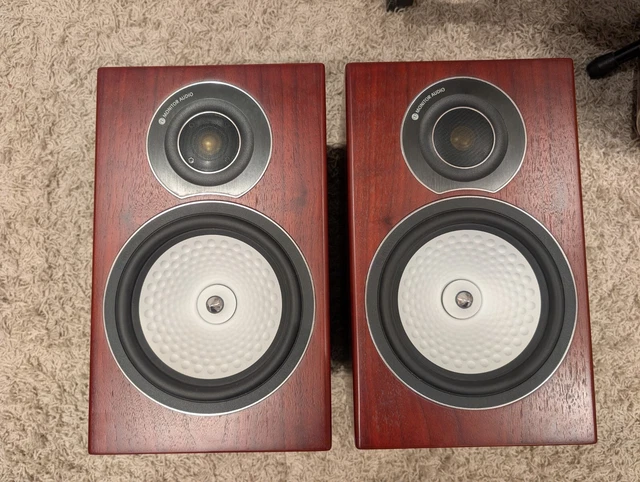 MONITOR AUDIO SILVER RX2 Standmount bookshelf Hifi Speaker in Rosenut ...