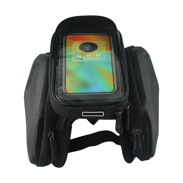 SECURE FIXING BIKE Top Tube Phone Holder Waterproof Bag for Outdoor ...