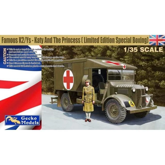 GECKO MODELS 1:35 WW2 British Ambulance Heavy Ambulance Katy & the ...