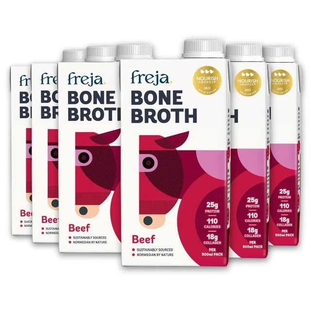 FREJA BEEF BONE Broth | Grass-Fed | Collagen, Protein & Amino Acids ...