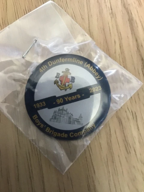 COLLECTABLE BOYS BRIGADE badges, 4th Dunfermline 90th Anniversary £5.00 ...