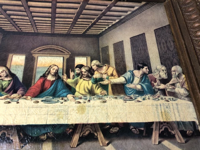 Vintage Last Supper Litho Print Galema International Gallery Prints
