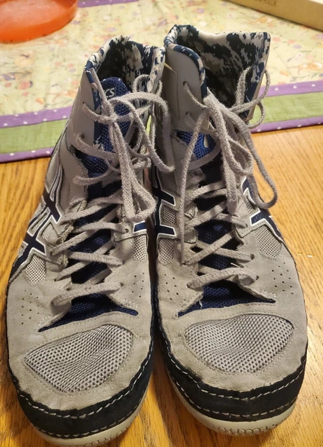 ASICS CAEL V7.0 Mens Wrestling Shoes Size 10.5 Gray/Dark Blue $39.99 ...