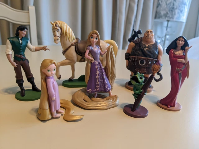 DISNEY TANGLED RAPUNZEL 4” Figures Pascal Gothel Thug Flynn Maximus £6.50 - PicClick UK