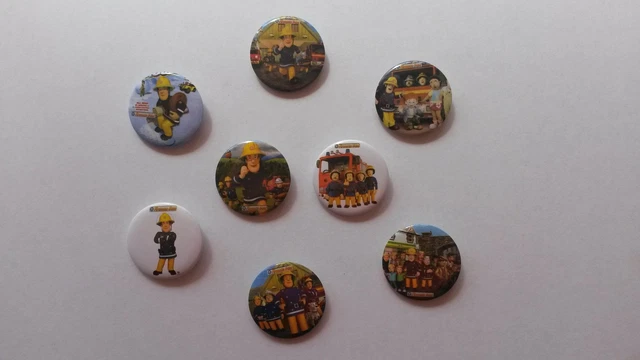 9 X FIREMAN SAM PLASTIC BADGE LOOT BAG FILLER FAVOR $6.95 - PicClick AU