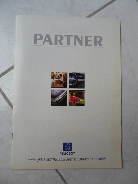 PEUGEOT PARTNER 1996 - catalogue brochure dépliant prospekt EUR 4,90 ...