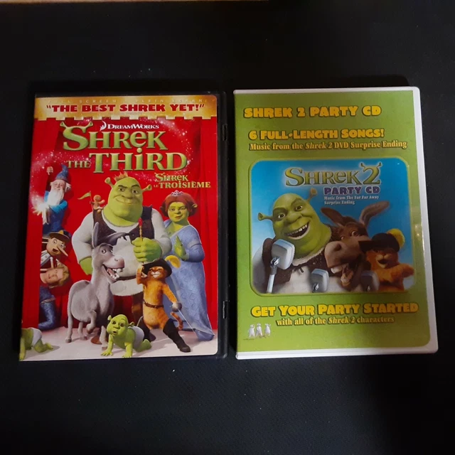 DVD - SHREK the third + shrek 2 party cd + bonus $5.25 - PicClick CA