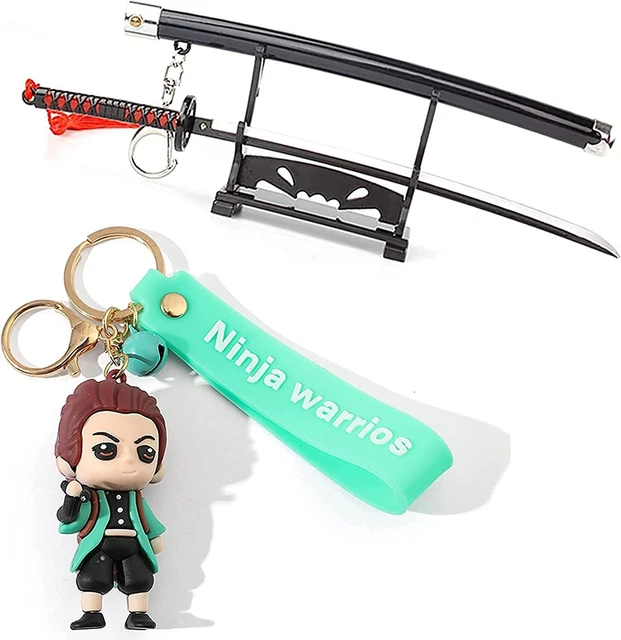 DEMON SLAYER KEYCHAIN Tanjiro Kamado Nichirin Sword Kimetsu No Yaiba ...