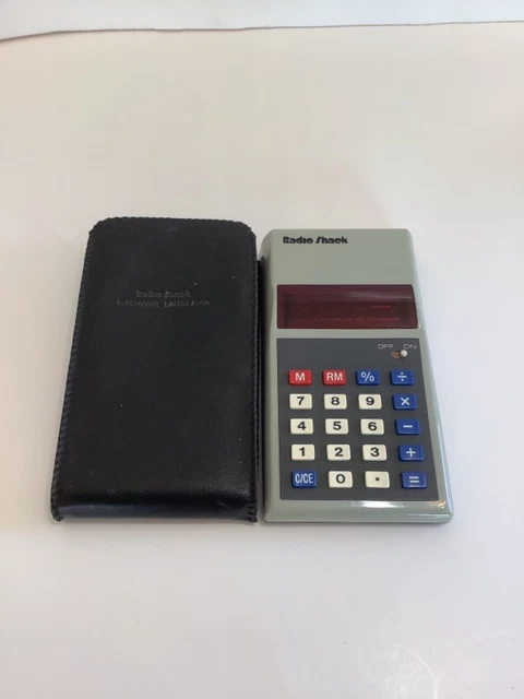 VINTAGE RADIO SHACK Electronic Calculator EC-241 w/ Case 1977 CANADA FOR PARTS $20.00 - PicClick CA