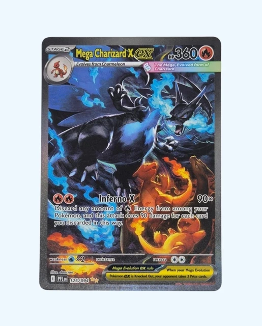 MEGA EVOLUTIONS PHANTASMAL Flames Mega Charizard X EX 125/094 SIR ...
