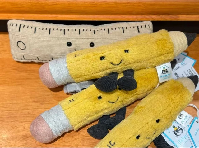 JELLYCAT SMART 20CM Pencil Amuseables Large Yellow Plush Valentine's ...