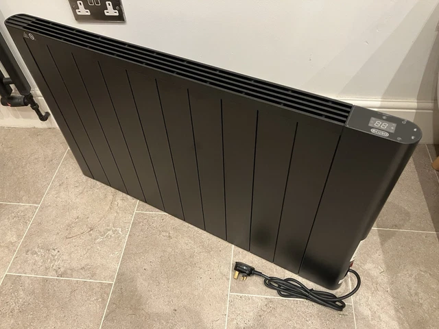 ECOSO BLACK ELECTRIC Wall Mount Radiator - 1500W - Fully Working - RRP ...