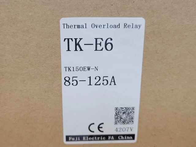 FUJI ELECTRIC TK-E6 Thermal Overload Relay 85-125A $65.00 - PicClick