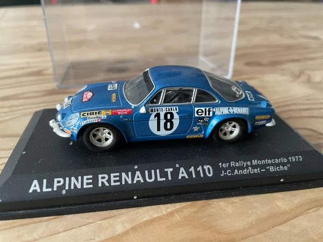 ALPINE RENAULT A110 Andruet Rallye Monte Carlo 1973 Ixo Altaya 1/43 Wrc ...