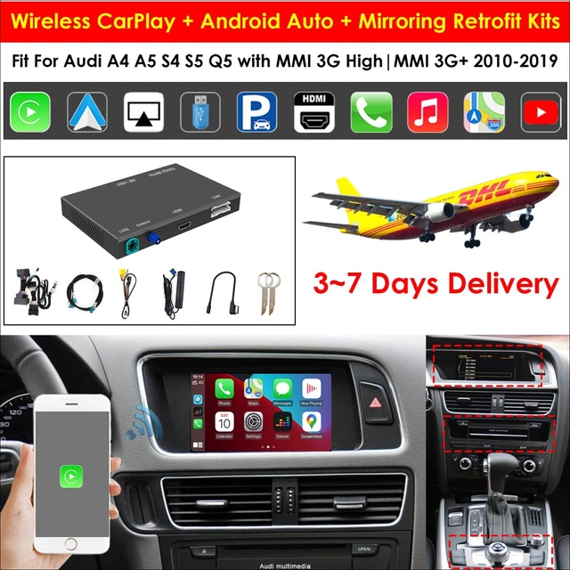 WIRELESS CARPLAY ANDROID Auto Retrofit Kit for Audi A4 A5 S4 S5 RS4 RS5 ...