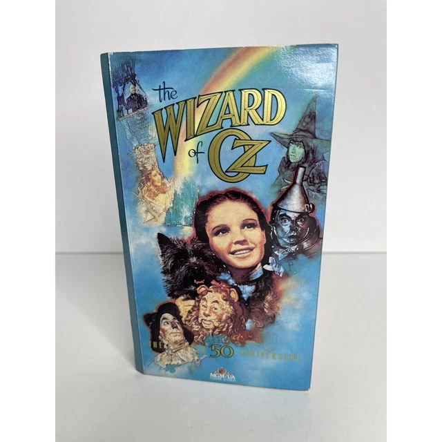 THE WIZARD OF OZ VHS Tape 50th Anniversary Edition 1989 w/ Booklet Judy ...