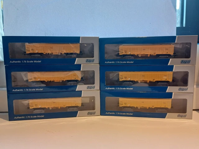 DAPOL 00 GAUGE 4F-045 003-008 IOA Ballast Wagon Network Rail Rake of 6 ...