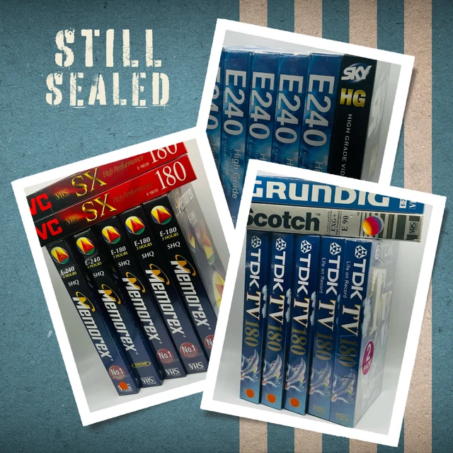 20 X BLANK VHS Video Tapes | Still Sealed | FREE Postage £49.99 ...