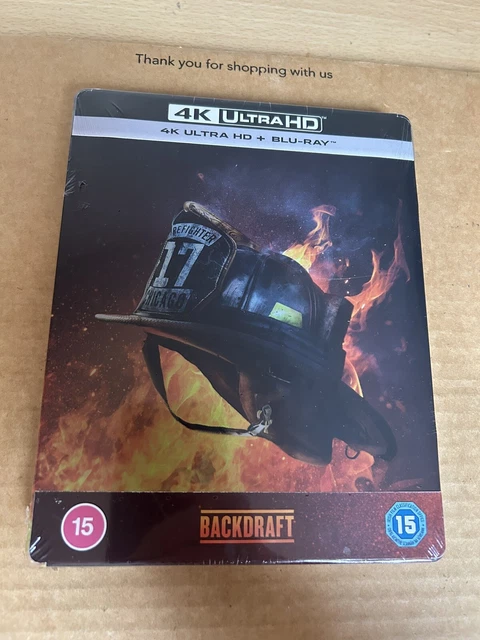 BACKDRAFT 4K UHD Blu-ray UK Exclusive Limited Edition Steelbook - NEW ...