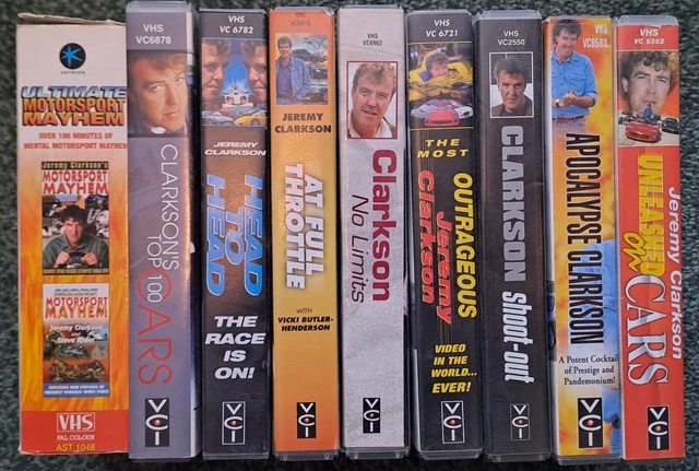 VHS BUNDLE - Jeremy Clarkson, Motorsport, No Limits, Shoot-out, Top 100 ...