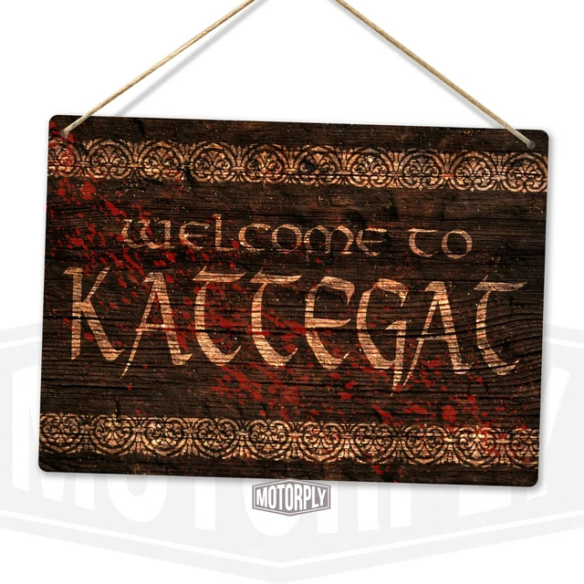 METAL WALL SIGN - Welcome to Kattegat - Vikings Norse Medieval Ragnor £ ...