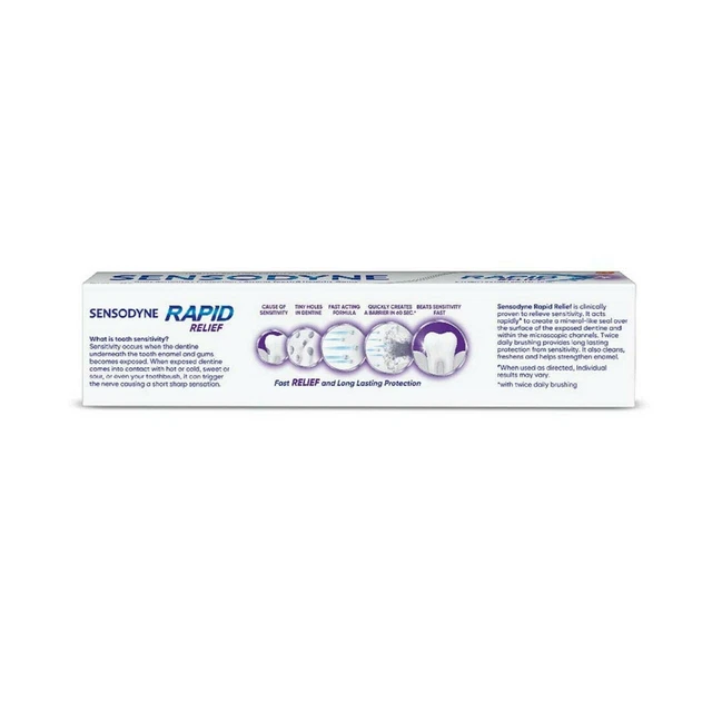 SENSODYNE DENTIFRICE : Rapide Soulagement Sensible Toothpaste.for ...